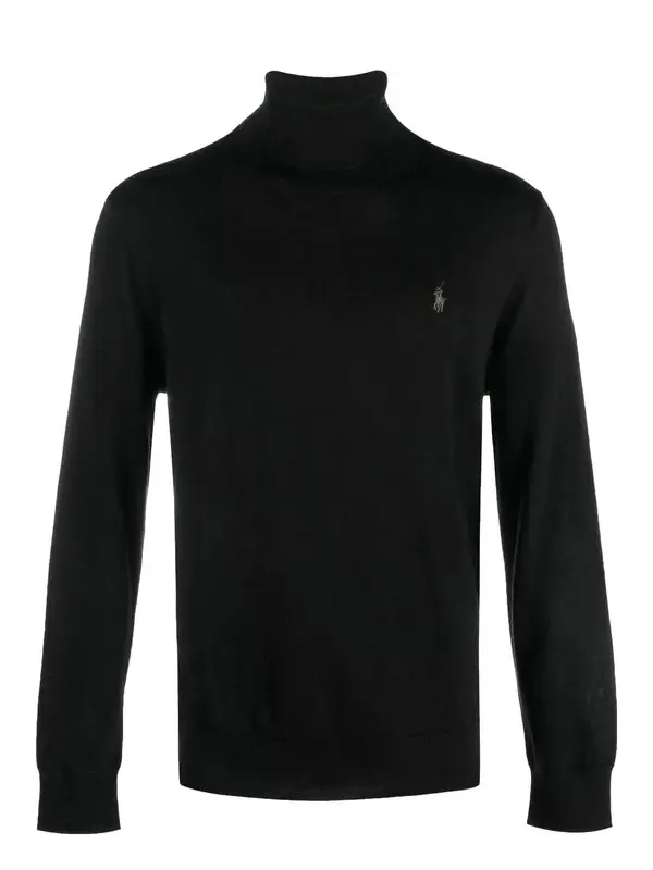Polo Ralph Lauren Polo Pony Motif Jumper - Black