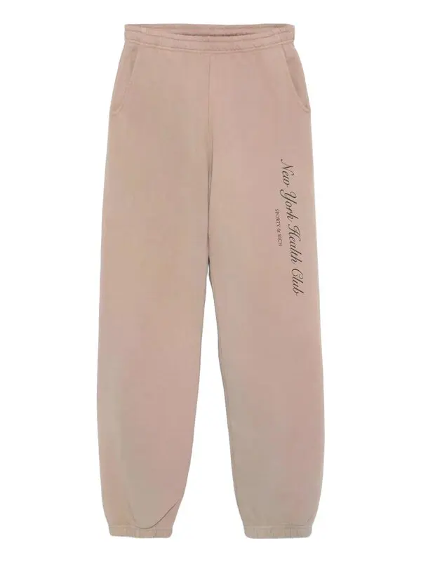 SPORTY & RICH New York Health Club" Sweatpants - Neutrals