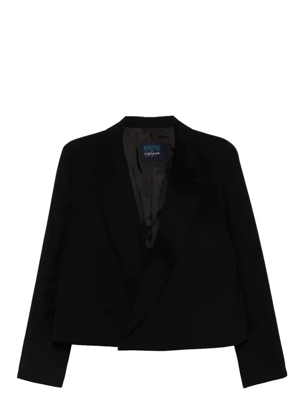 Yohji Yamamoto Cropped Blazer - Black
