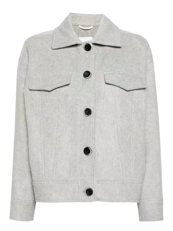 Eleventy Button-fastening Jacket - Grey