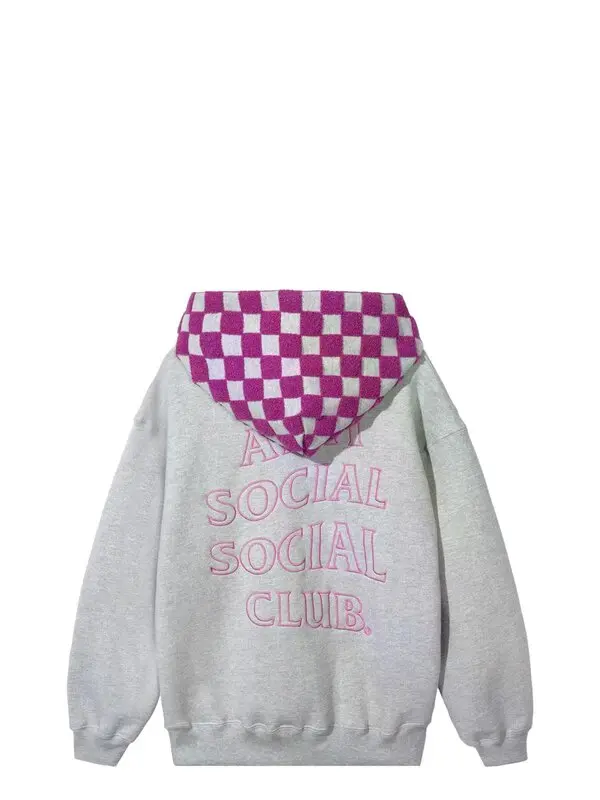 ANTI SOCIAL SOCIAL CLUB Checked Hoodie - Grey