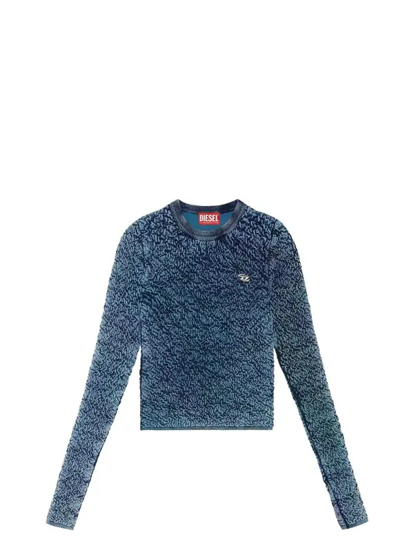 DIESEL® M-creta Shirred Top - Blue