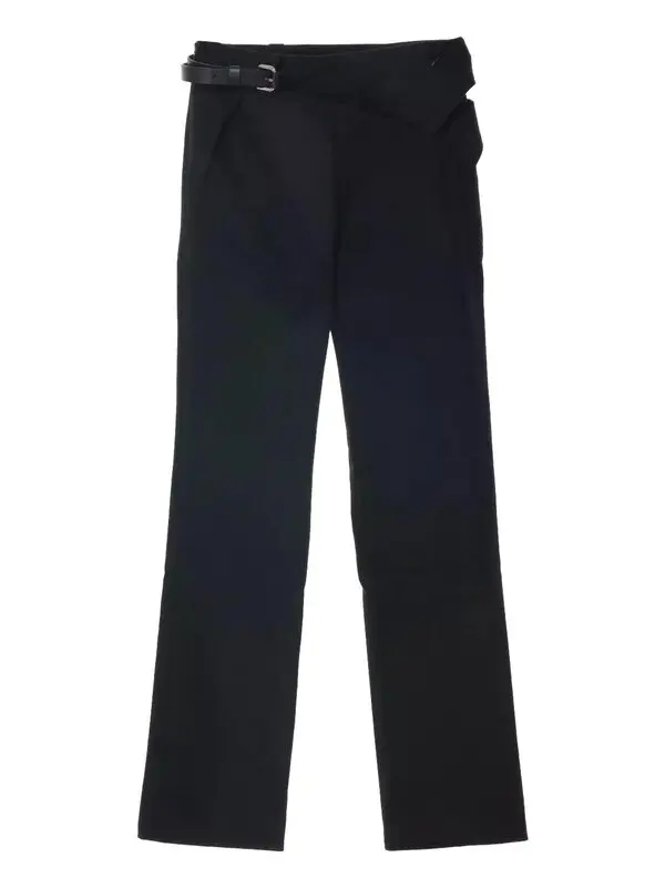 HYEIN SEO Slash-pocket Belted Trousers - Black