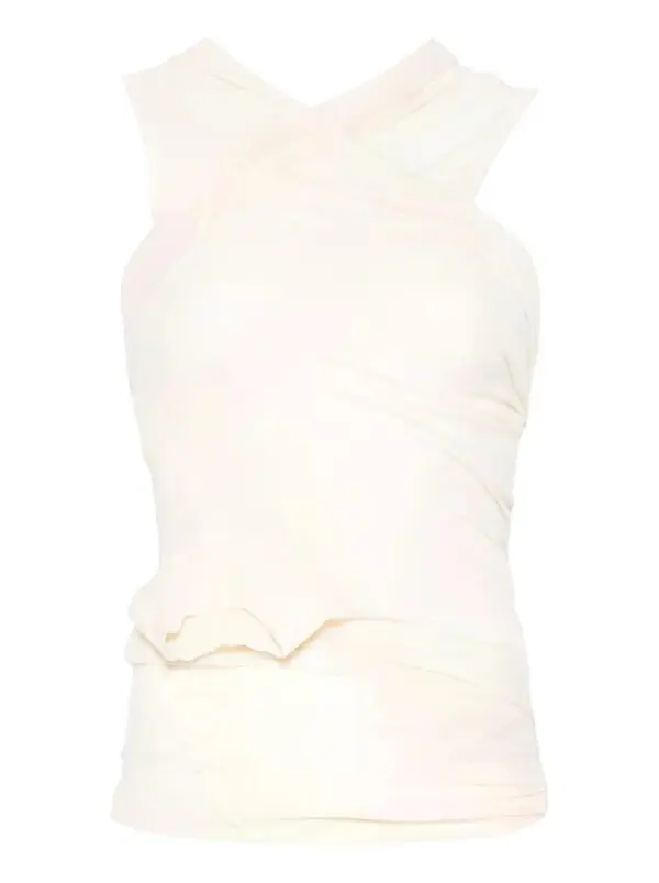 Rick Owens Sleeveless Layered Top - Neutrals