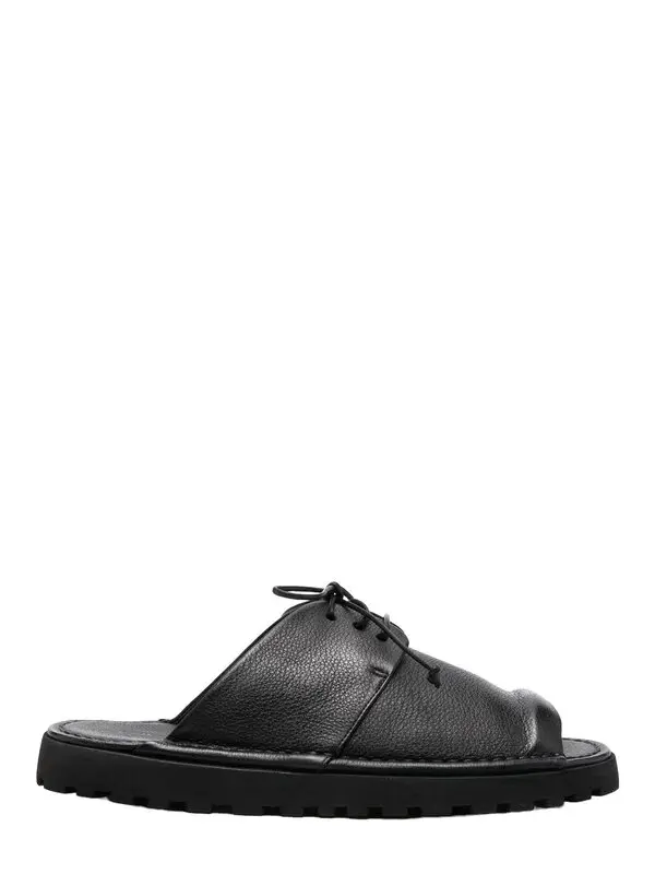 Marsèll Lace-up Leather Sandals - Black
