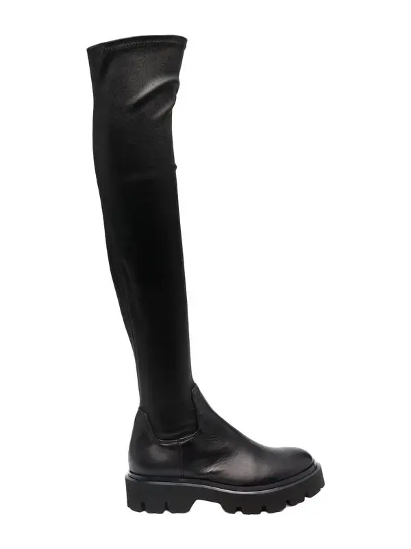 Roberto Festa Knee-high Leather Boots - Black