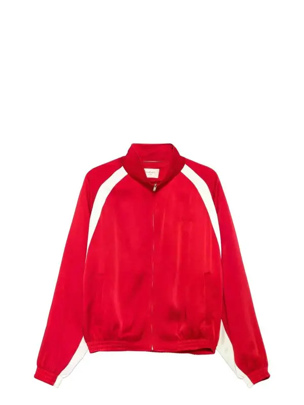 Saint Laurent Embroidered-logo Sweatshirt - Red