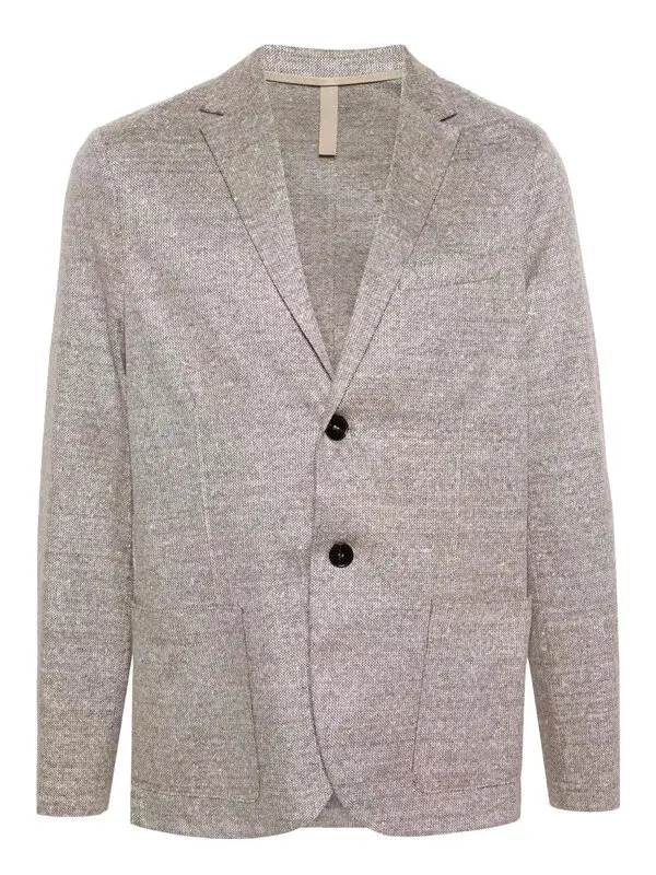 Harris Wharf London Single-breasted Knitted Blazer - Brown
