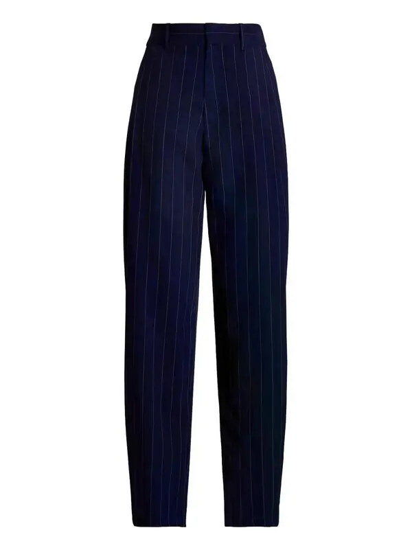 Ralph Lauren Cassidy Mid-rise Tailored Trousers - Blue