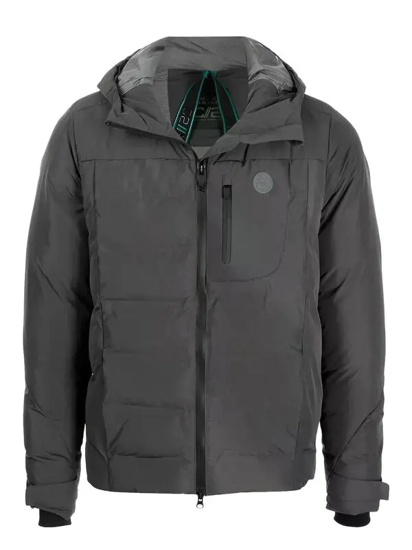 NORTH SAILS Quilted Hooded Puffer Jacket - Grey