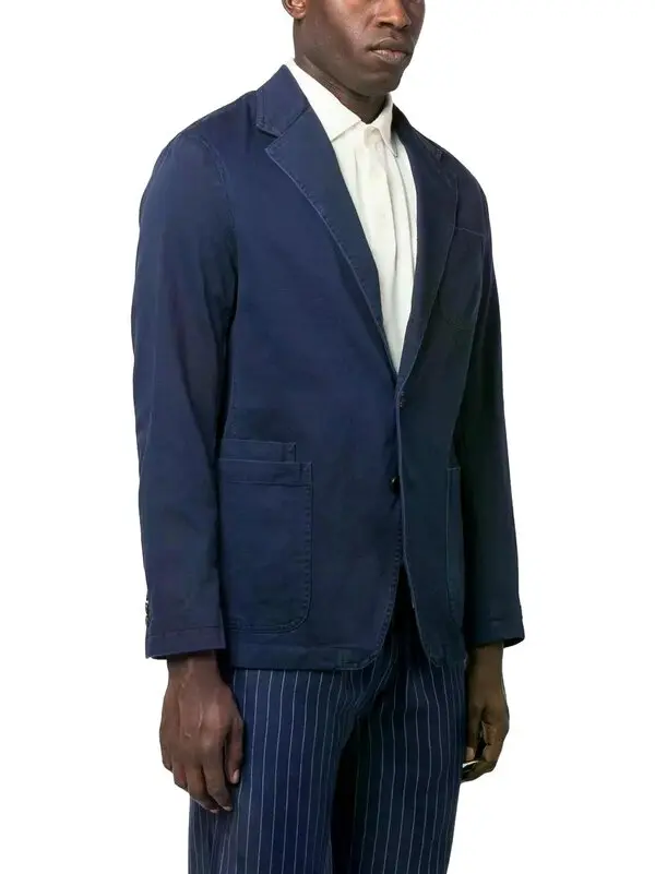 Polo Ralph Lauren Cotton Single-breasted Sport Blazer - Blue