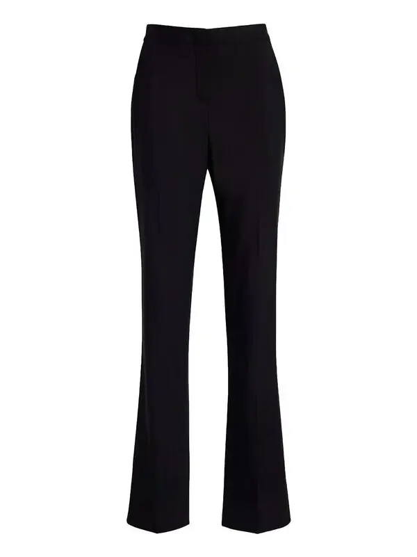 Another Tomorrow Slim-cut Tailored Trousers - Black