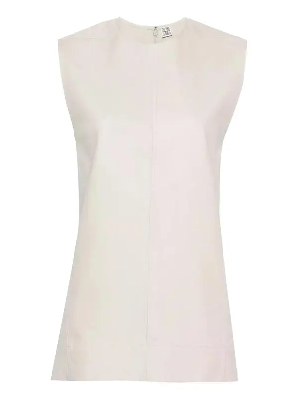 TOTEME Sleeveless Seam-detailed Top - Neutrals