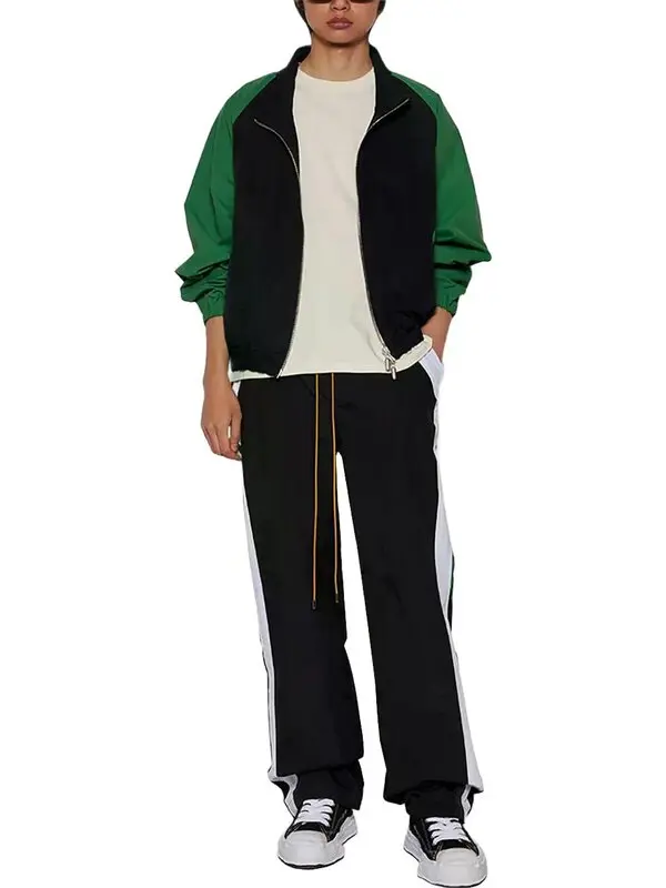 Rhude Colour-block Track Pants - Black