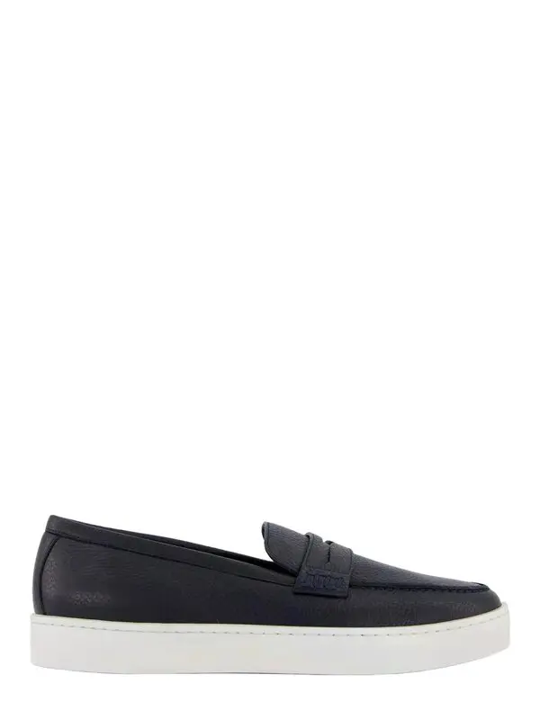 Manolo Blahnik Ellis Leather Loafers - Blue