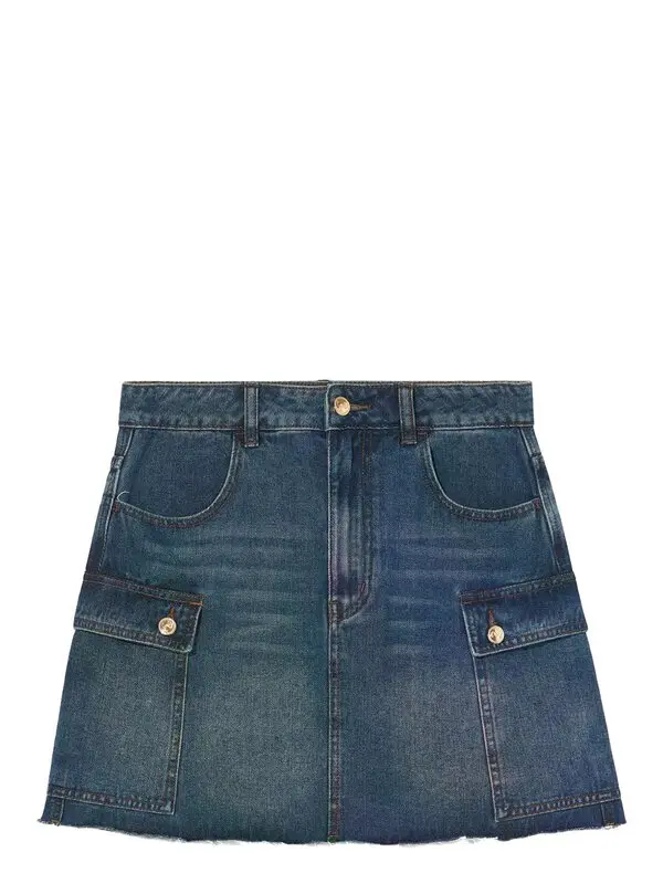 B+AB Denim Cargo Miniskirt - Blue