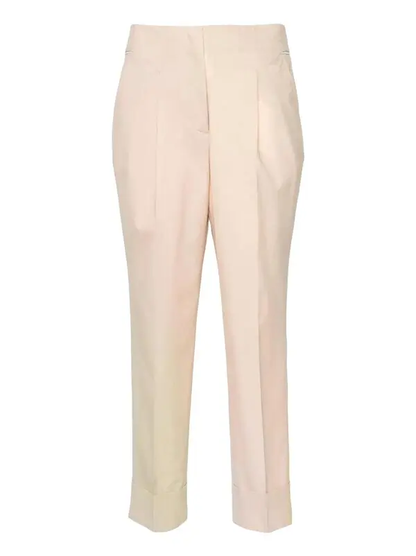 Peserico Chain-detail Tapered-leg Trousers - Neutrals