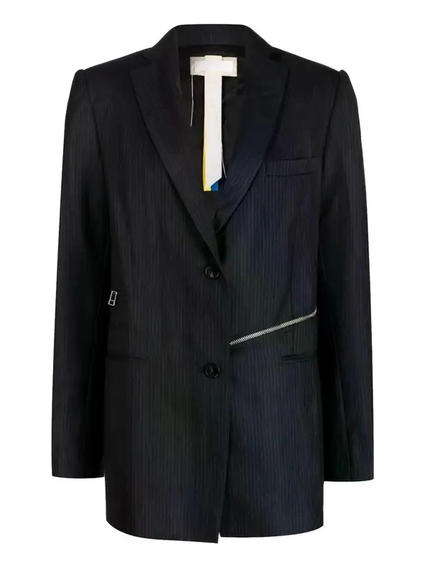 LITKOVSKA Striped Wool Blazer - Blue