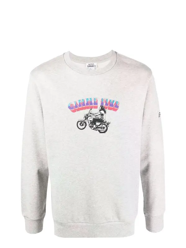 A.p.c. Gimme Five Sweatshirt - Grey