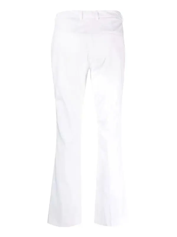 PT TORINO Mid-rise Flared Trousers - White