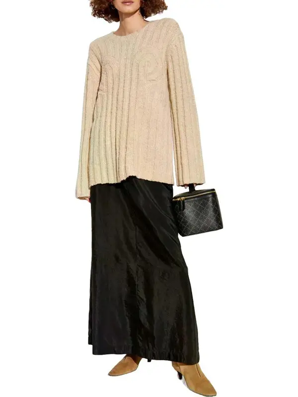 BY MALENE BIRGER Cirra Ribbed Knit Sweater - Neutrals