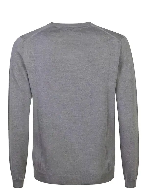 ZANONE V-neck Long Sleeve Sweatshirt - Grey