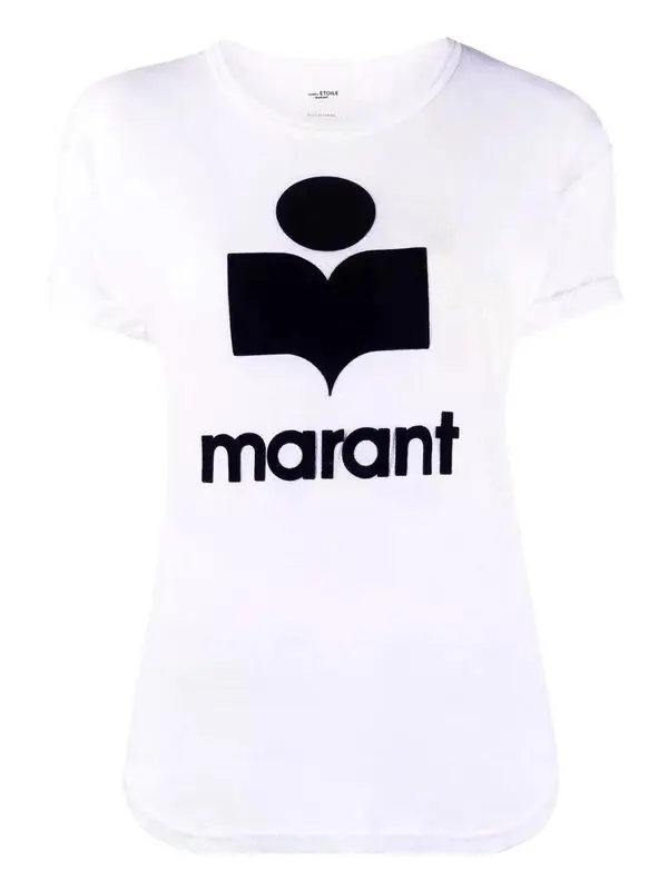 MARANT ETOILE Koldi Linen T-shirt - White