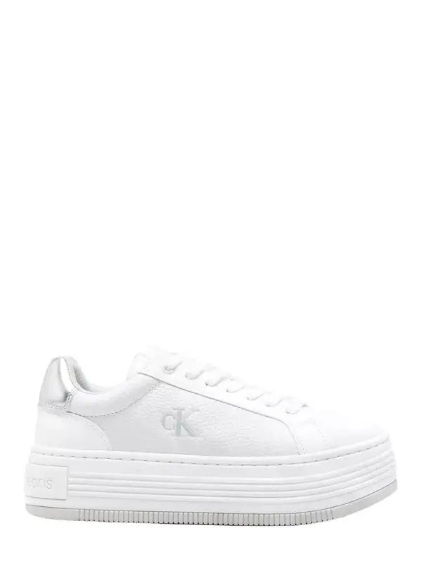 Calvin Klein Flatform Lace-up Sneakers - White