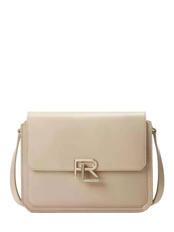 Ralph Lauren Logo Hardware Leather Crossbody Bag - Neutrals