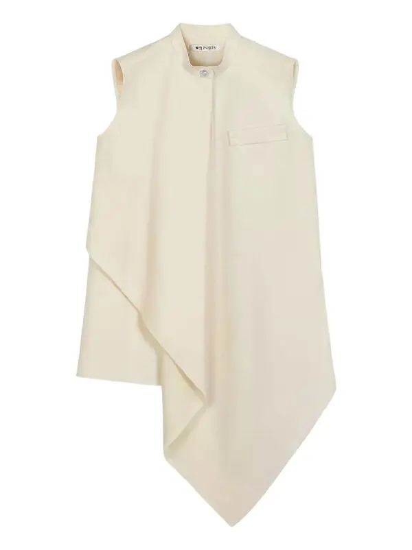 Ports 1961 Sleeveless Ruffle-detail Top - Neutrals