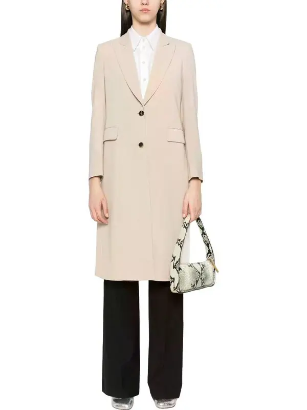 Alberto Biani Single-breasted Coat - Neutrals