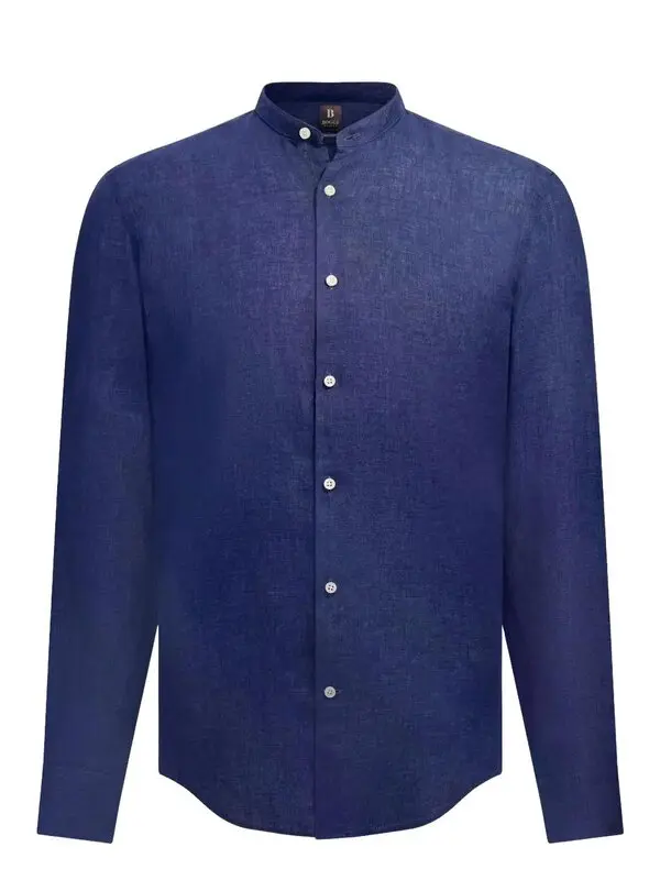 Boggi Milano Linen Shirt - Blue