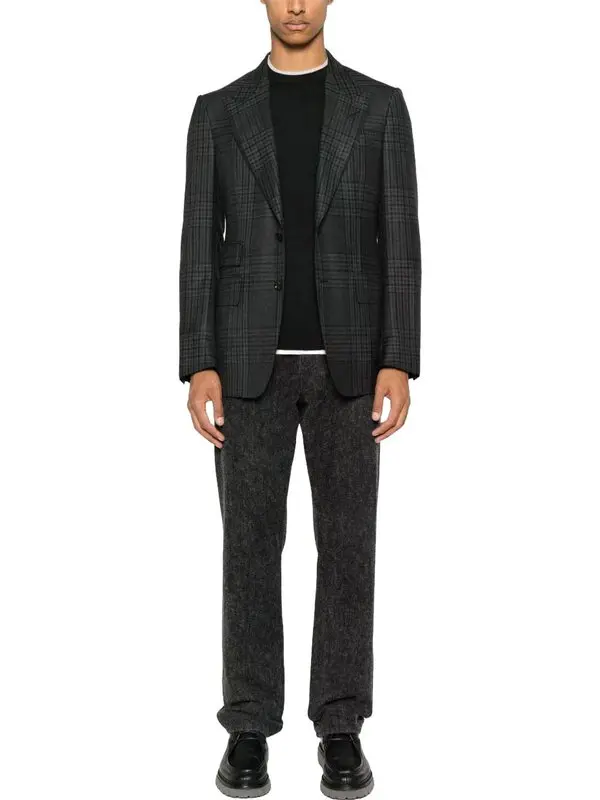 Eleventy Contrasting-trim Sweater - Grey