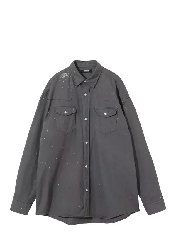 Undercover Cross-print Shirt - Grey