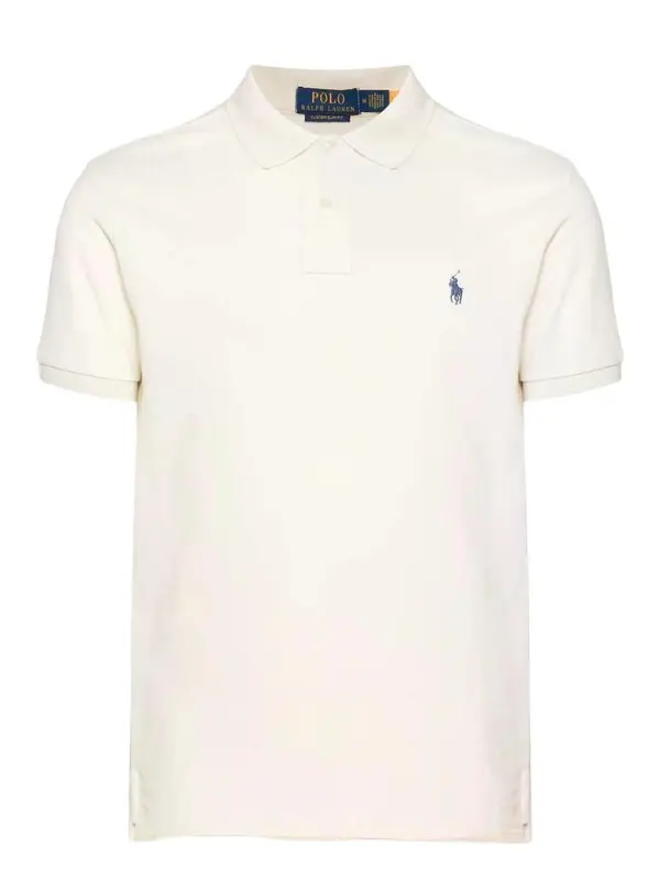 Polo Ralph Lauren Polo Pony Piqué Polo Shirt - Neutrals