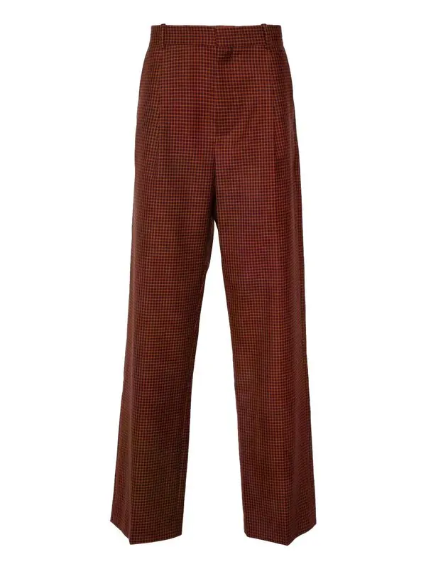 BOTTER Checked Trousers - Red