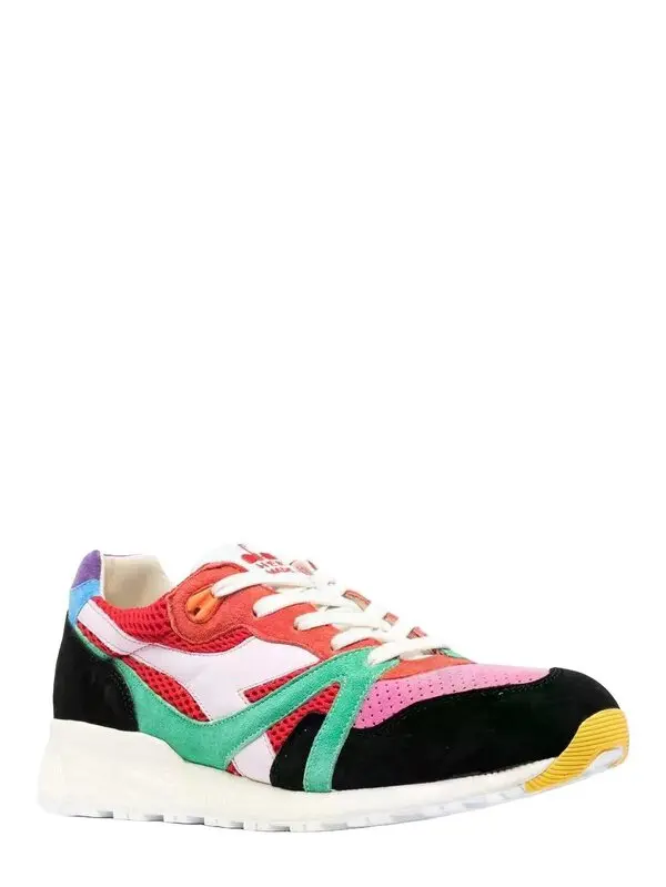 DIADORA Panelled Lace-up Sneakers - Red