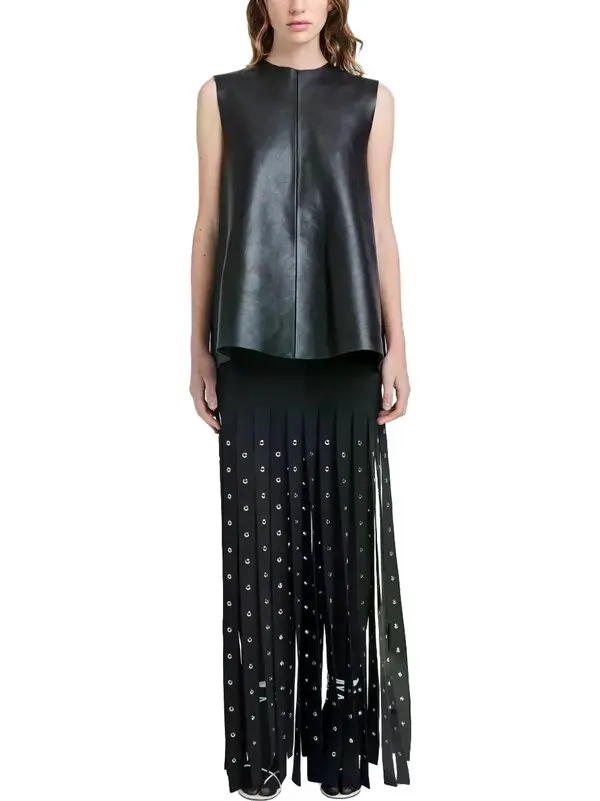 Proenza Schouler Maxi Skirt With Embellished Fringe - Black