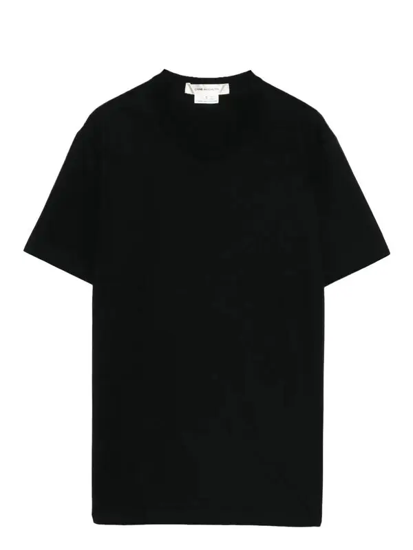 Comme Des Garçons Cotton T-shirt With Rear Logo - Black