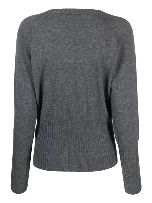 Seventy Ribbed Crew-neck Jumper - Grey
