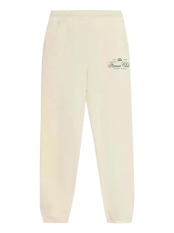 SPORTY & RICH Fitness Club Track Pants - Neutrals