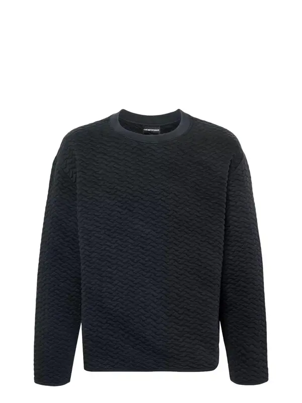 Emporio Armani Quilted Sweatshirt - Blue