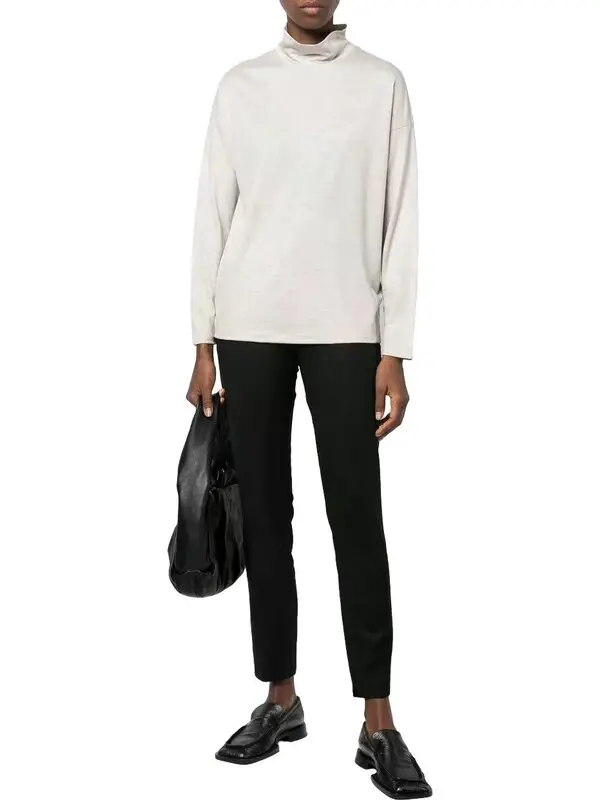 Fabiana Filippi Virgin Wool Bead-detail Drawstring Trousers - Black