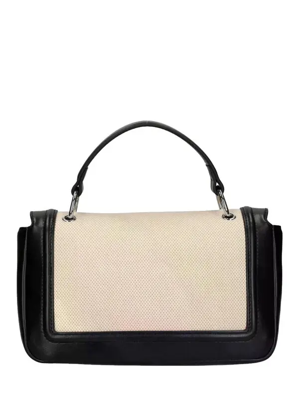Moschino Two-tone Tote Bag With Heart Detail - Black
