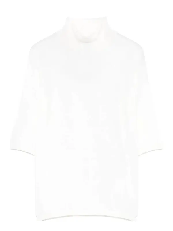 Max Mara Cecina Mock Neck T-shirt - White