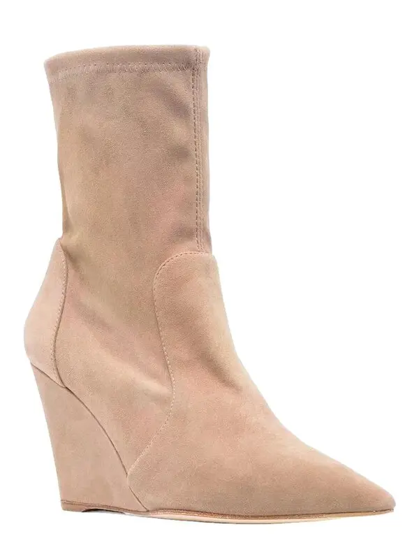 STUART WEITZMAN 160mm Concealed Wedge Ankle Boots - Neutrals