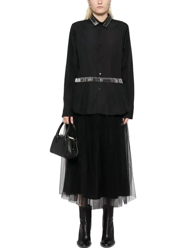 Noir Kei Ninomiya Embellished Shirt - Black