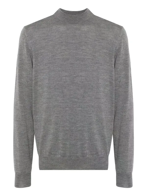 J. Lindeberg Korman Mock Neck Sweater - Grey