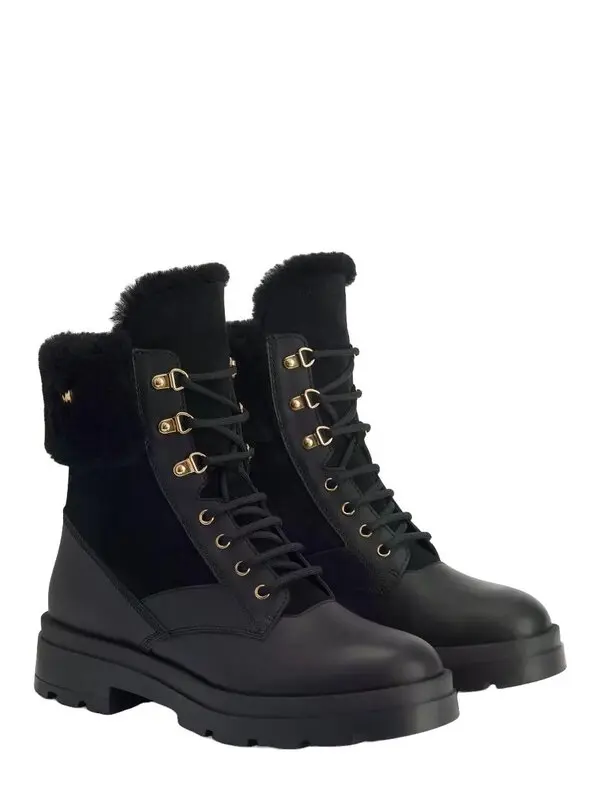 GIUSEPPE ZANOTTI Jaure Combat Boots - Black