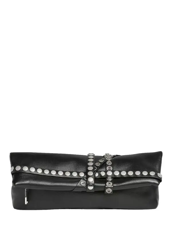 Dsquared2 Studded Leather Clutch Bag - Black